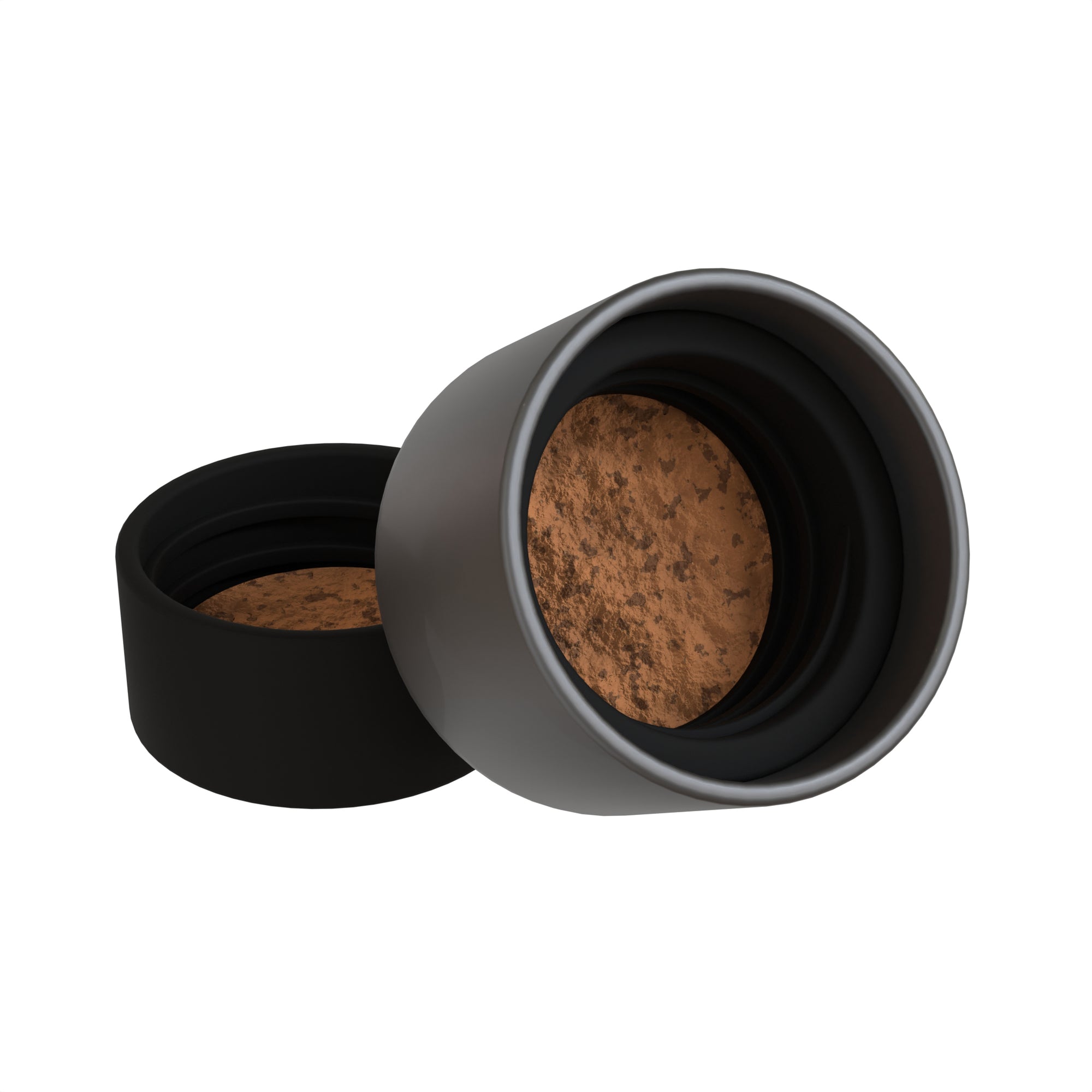 Gunmetal & Plastic Flask Lids for Double Shot 240ml - Ragproper